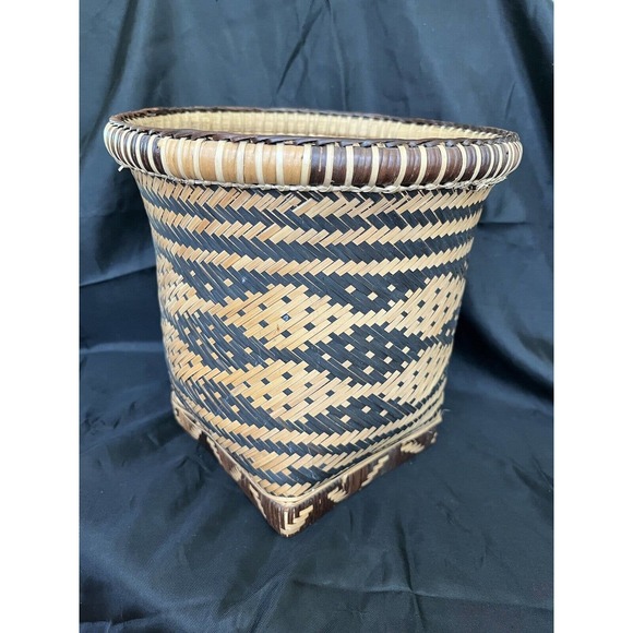 Handmade | Accents | Vintage Philippines Tiruary Basket Double Weave ...